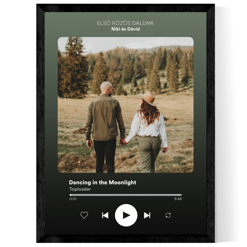 Első közös dalunk - Egyedi fényképes falikép - Minden Itt Kezdődött